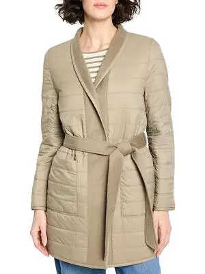 NIC+ZOE Reversible Quilted Coat - Pewter