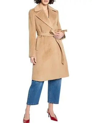 NIC+ZOE Belted Wrap Coat - Camel