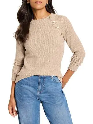 NIC+ZOE Soft Thermal Pullover Top - Walnut