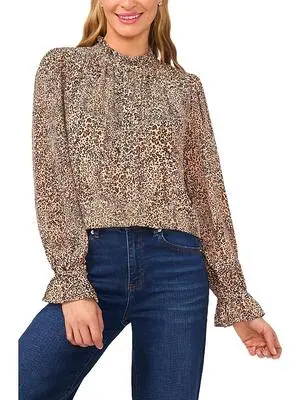CECE DUPRAZ Ruffled Top - Dune