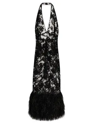 Dolce & Gabbana Chantilly Lace Dress - Black