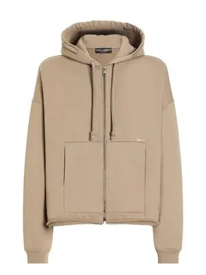 Dolce & Gabbana Zip-up Hoodie - Beige