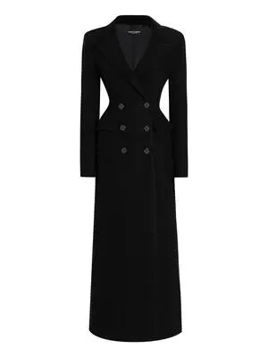 Dolce & Gabbana Double-breasted Wool Coat - Black
