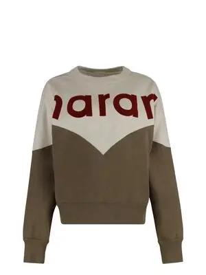 Isabel Marant Houston Logo Sweatshirt - Beige