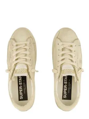 GOLDEN GOOSE DELUXE BRAND Super-Star Suede Sneakers With Glitter Piping