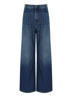 Max Mara Ortles Wide Leg Jeans - Blue
