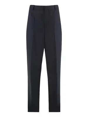 Saint Laurent Tailored Wool Trousers - Blue