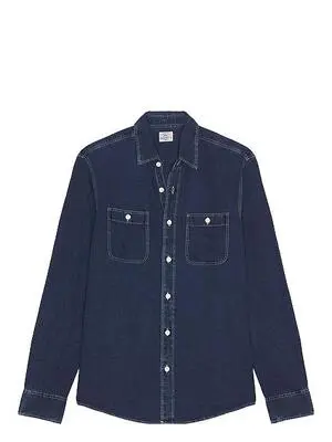 Faherty Brand The Tried And True Chambray Workshirt In Blue - Night Lagoon Wash