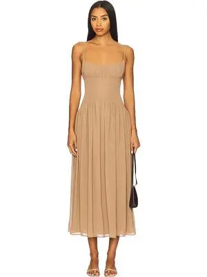Lpa Dawn Midi Dress - Mocha
