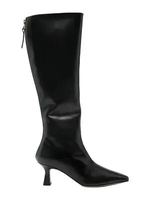 AeydĒ Leather Knee-high Boots - Black