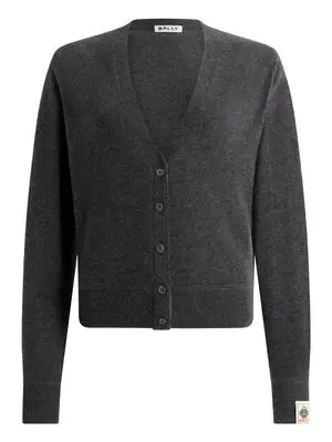 Bally V-neck Cashmere Cardigan - Grey