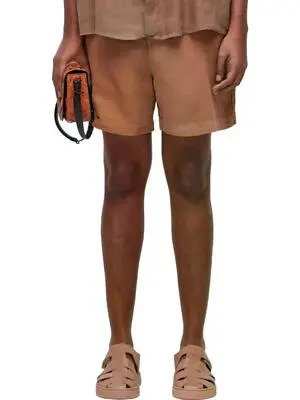OSKLEN Linen Shorts - Brown