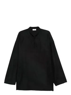 LEMAIRE Button-fastening Long-sleeve Shirt - Black