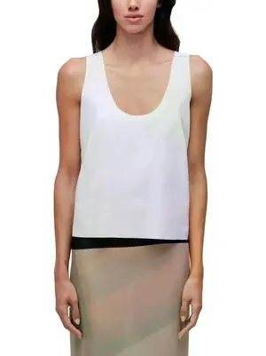 OSKLEN Scoop-neck Tank Top - White
