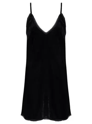 OSKLEN Velvet Mini Dress - Black