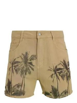 OSKLEN Palm-tree Print Shorts - Neutrals