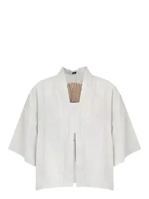OSKLEN Embroidered Short Sleeve Shirt - Neutrals