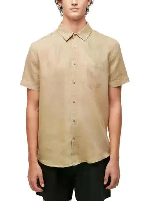OSKLEN Linen Short-sleeve Shirt - Brown