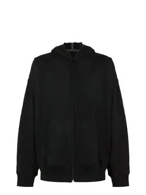 OSKLEN Drop-shoulder Zip-up Hoodie - Black