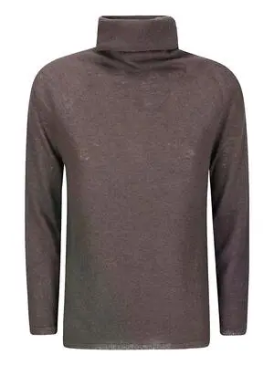 ARCHIVIO B Turtleneck Cashmere Sweater - Brown