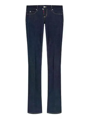 Dsquared2 Low-rise Bootcut Jeans - Blue