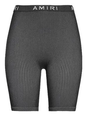 Amiri Striped Mid-rise Bike Shorts - Black