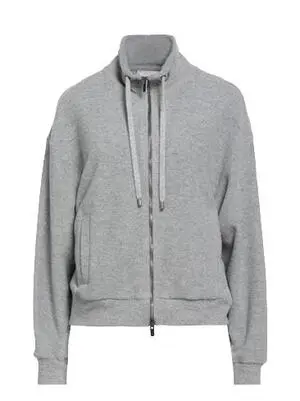 Peserico Cotton, Wool, And Cashmere Blend Sweatshirt - Grey