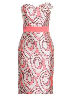 CAMILLA MILANO Mini Jacquard Bodycon Dress - Red