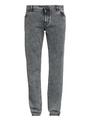 Dolce & Gabbana Tapered Jeans In Stretch Cotton - Grey
