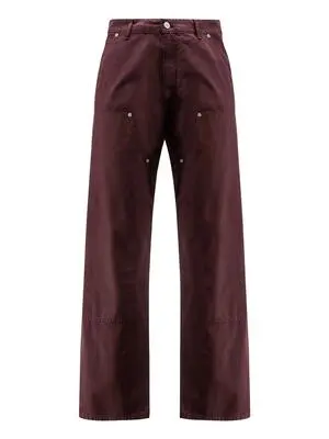 MAISON MARGIELA Denim Trousers - Red