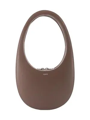 Coperni Swipe Leather Shoulder Bag - Brown