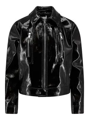 Coperni Cactus Jacket In Organic Polyurethane - Black