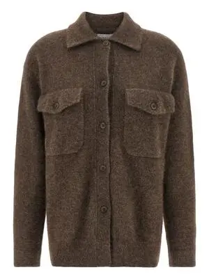 P.a.r.o.s.h Lacoon' Raccoon Wool Cardigan - Brown