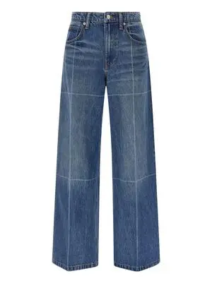 Alexander Wang Faded Wide-leg Jeans - Blue