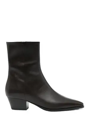 AeydĒ Leather Ankle Boots - Brown