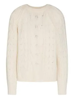 Maje Cable-knit Sweater - Ivory
