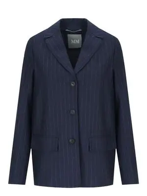 MM MAX MARA Todi Single-breasted Blazer - Blue