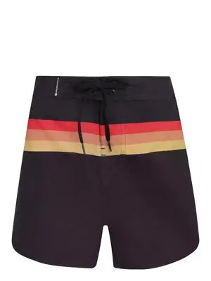 OSKLEN Striped Drawstring Shorts - Black