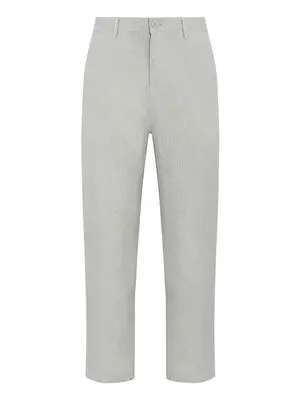 OSKLEN Linen Tapered Trousers - White