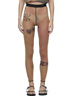 OSKLEN Rio Sheer Leggings - Neutrals