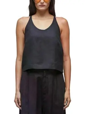 OSKLEN Cross-back Top - Black
