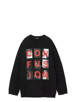 UNDERCOVERISM Graphic-print Cotton Sweatshirt - Black