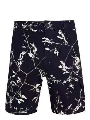 OSKLEN Floral-print Shorts - Black