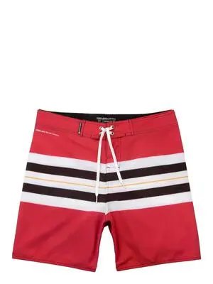 OSKLEN Stripe-print Swim Shorts - Red