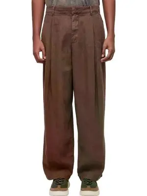 OSKLEN Pleated Trousers - Brown