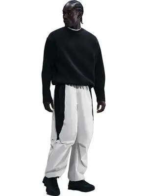 Nike Tech Dri-fit Woven Color-block Oversized Pants - Grey