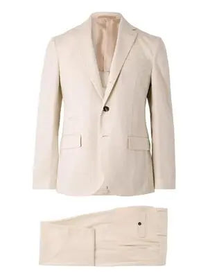 Eleventy Nested Wool Suit - Neutrals