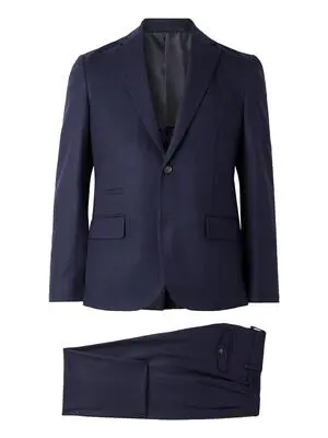 Eleventy Nested Wool Suit - Blue