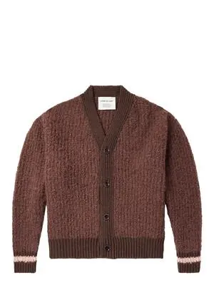 A KIND OF GUISE Ribbed-knit Virgin Wool-blend Cardigan - Brown