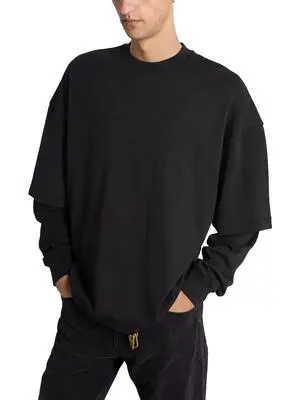 DARKPARK Troy Layered Long-sleeve T-shirt - Black